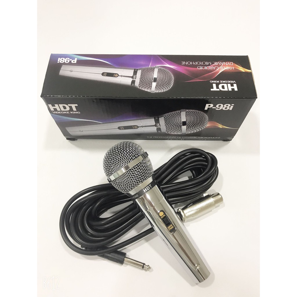 HDT Hyundai P-98i HDT Videoke King Dynamic Microphone(silver) | Shopee ...