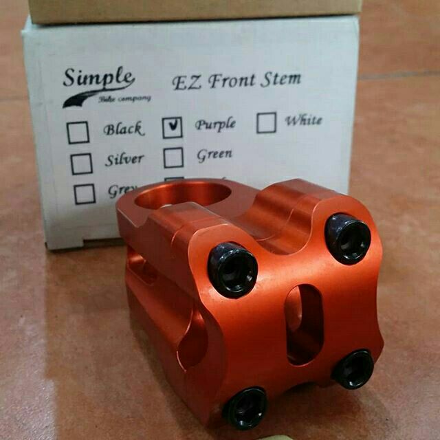 Simple Bike Co. EZ V2 (Eduards Zunda's signature) Bmx Alloy Stem ahead ...