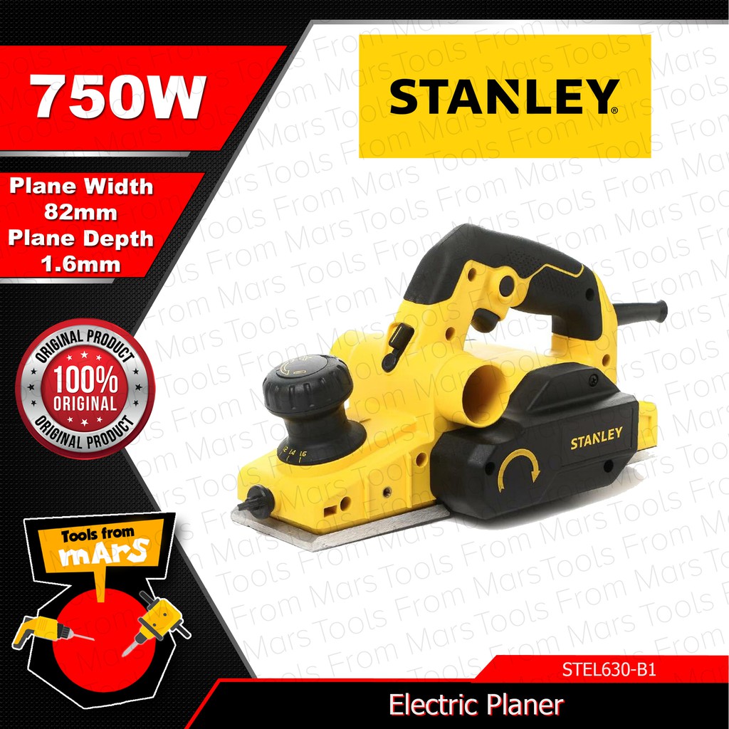 STANLEY Portable Electric Wood Planer 750W STEL630-B1 •TOOLS FROM MARS ...
