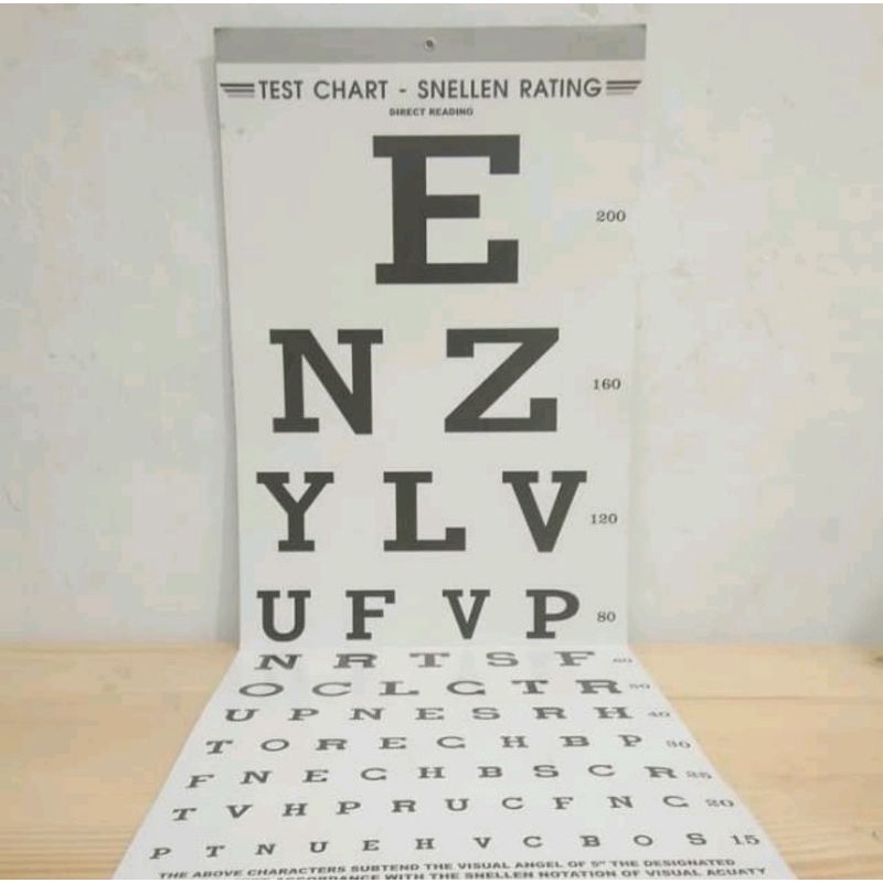 MATA Snellen Chart Eye Test | Shopee Philippines