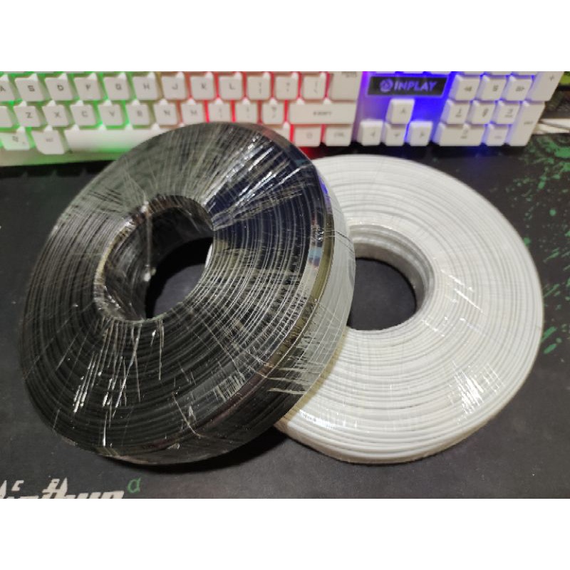 +-Telephone Wire - 1Roll 100 meters High Quality | Shopee Philippines