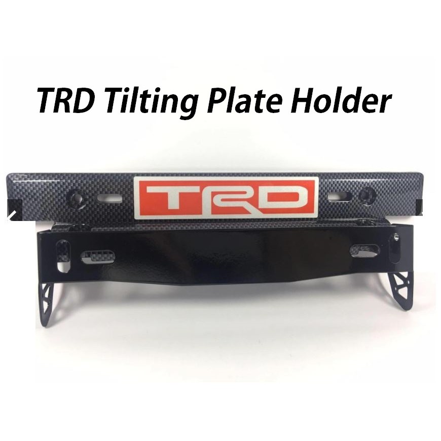 TRD Tilting Plate Holder Carbon Universal with Sticker TRD | Shopee ...