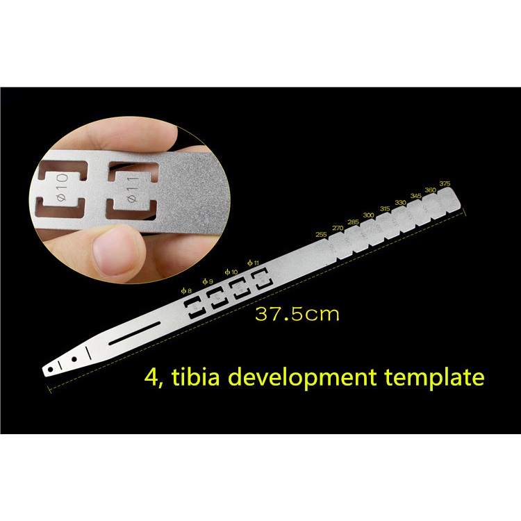 Orthopedic instrument medical X-ray film ruler measurement ulna tibia ...