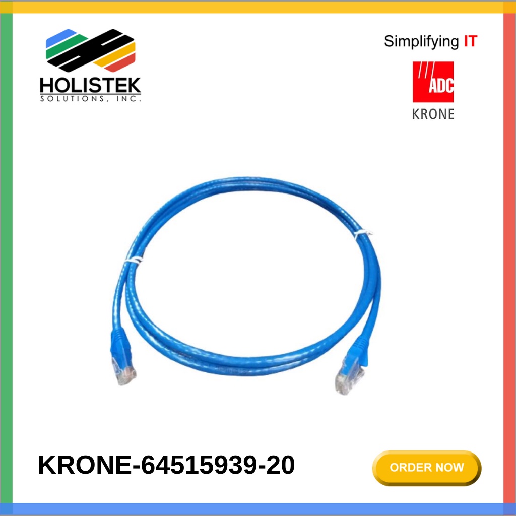 Clearance Sale: ADC Krone CAT6 RJ45 UTP Patch Cord,Shark Fin Boot Blue ...
