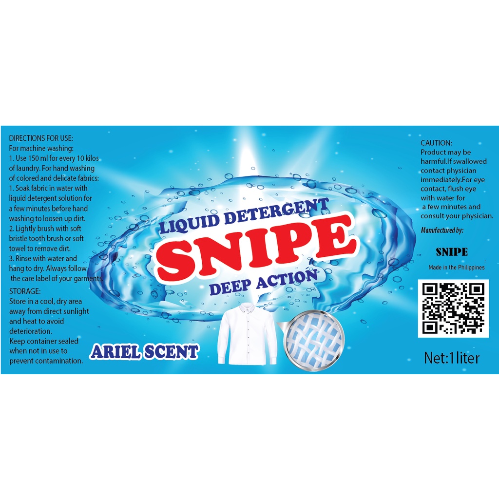 sticker for liquid detergent 100 pcs 2x4 | Shopee Philippines