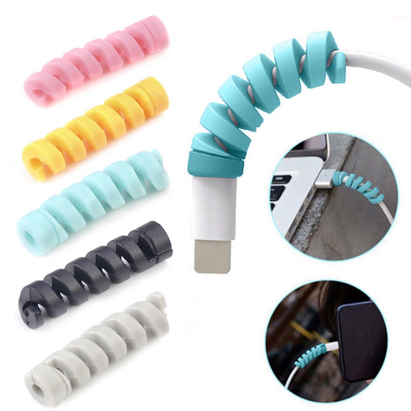 3Pcs Cable Winder Biter Protector Saver Cover USB Charge | Shopee ...