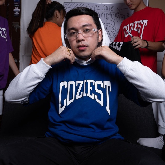 Coziest® Varsity Arc Blue Shirt | Shopee Philippines