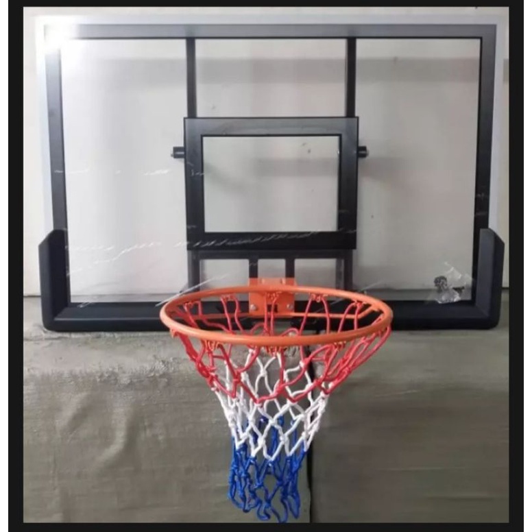 Basketball Board and Ring Set Senior Size 48in x 32in Wall Mount ...