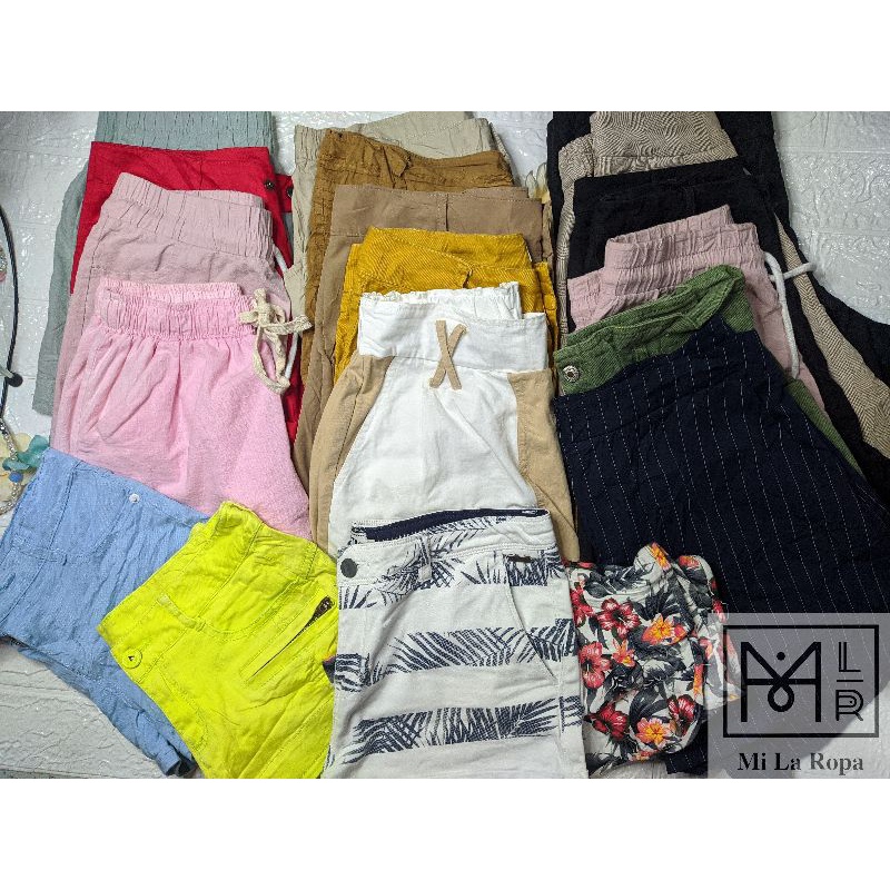 (Pre-loved/Ukay) Assorted Cotton/ Denim Shorts Sexy/ Slim (Zipper/ Garter) #1 | Shopee Philippines