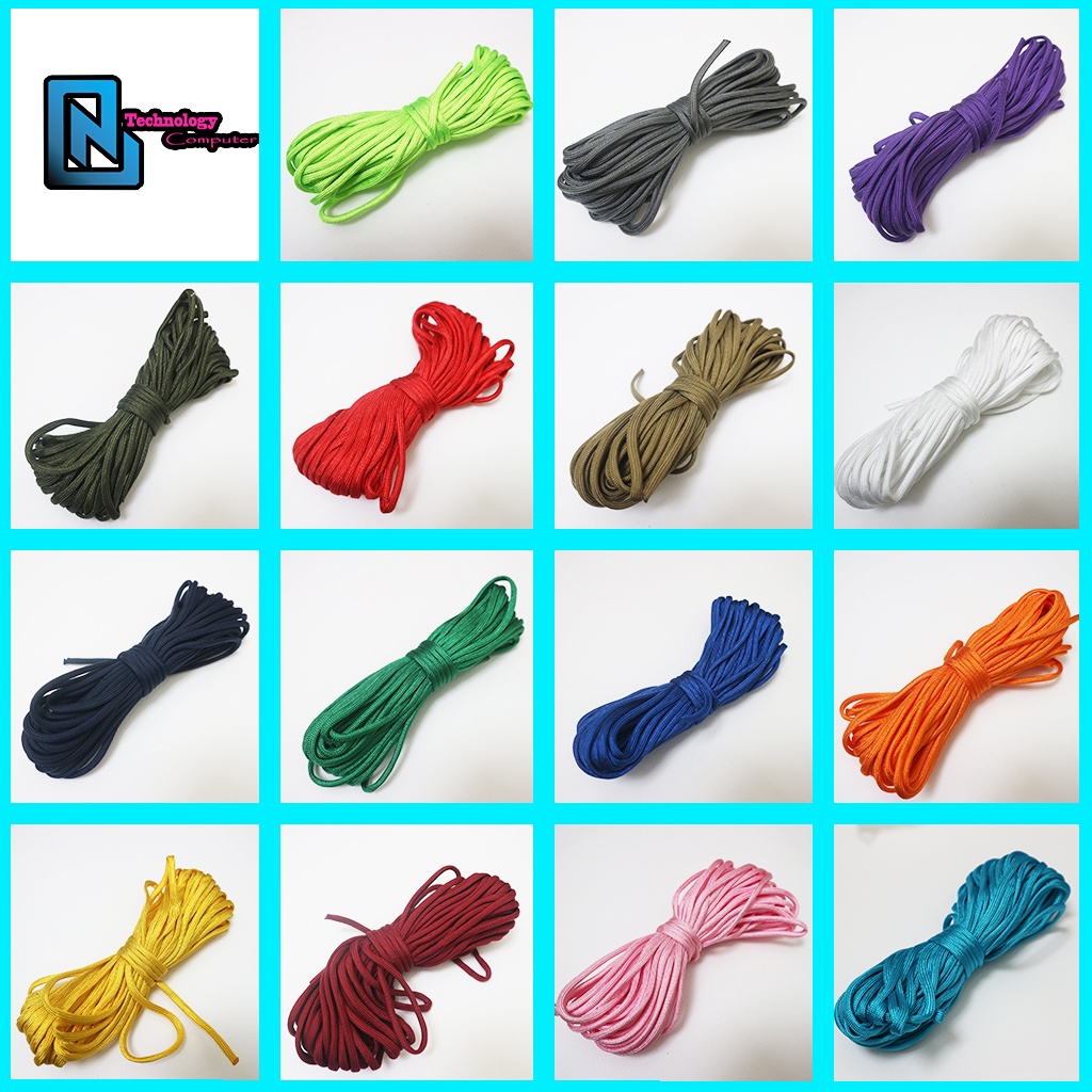 Paracord Parachute Cord 7 Core 4mm Round 5 Meters Used to Wrap USB ...