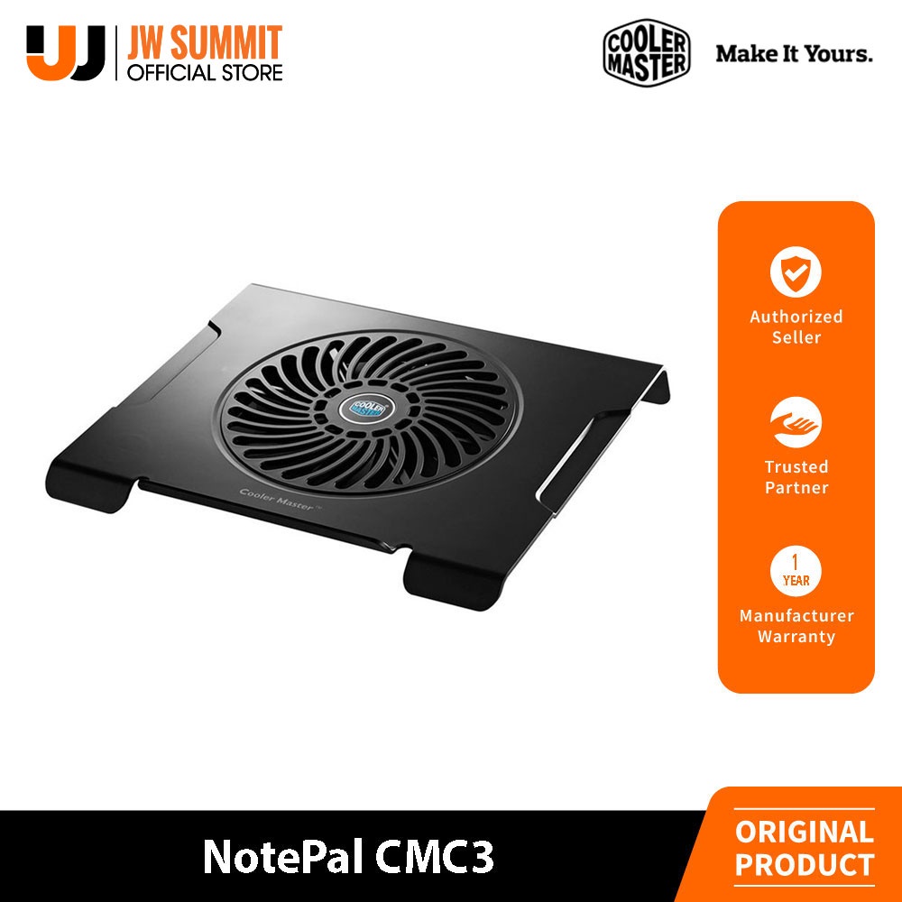 Cooler Master NotePal CMC3 Notebook Cooler (Black) | Shopee Philippines