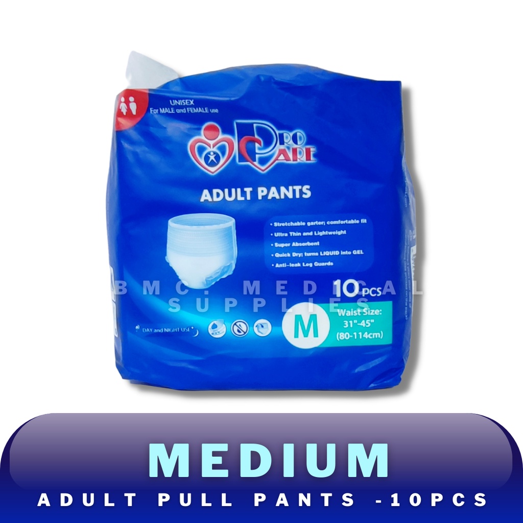 Procare Adult Diaper Pants Pack Of 10s Medium Large X Large Us