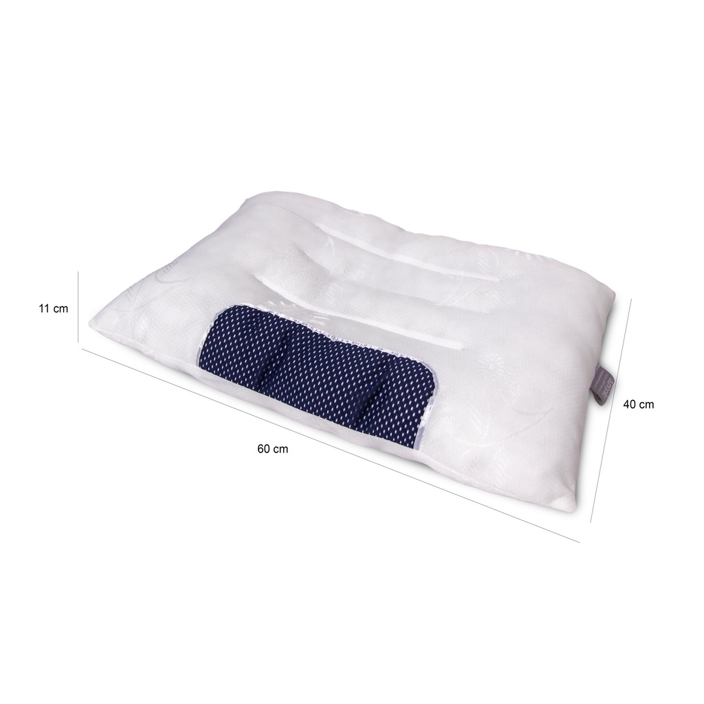 Dunlopillo Health Pillow Contour Healthy Pillow 60x40x11 cm | Shopee ...