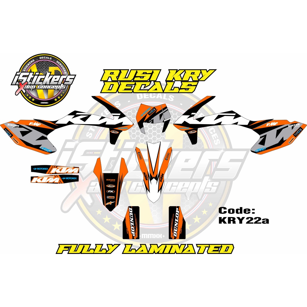 Rusi KRY 150 / 200 Full Decal Set KRY22 | Shopee Philippines