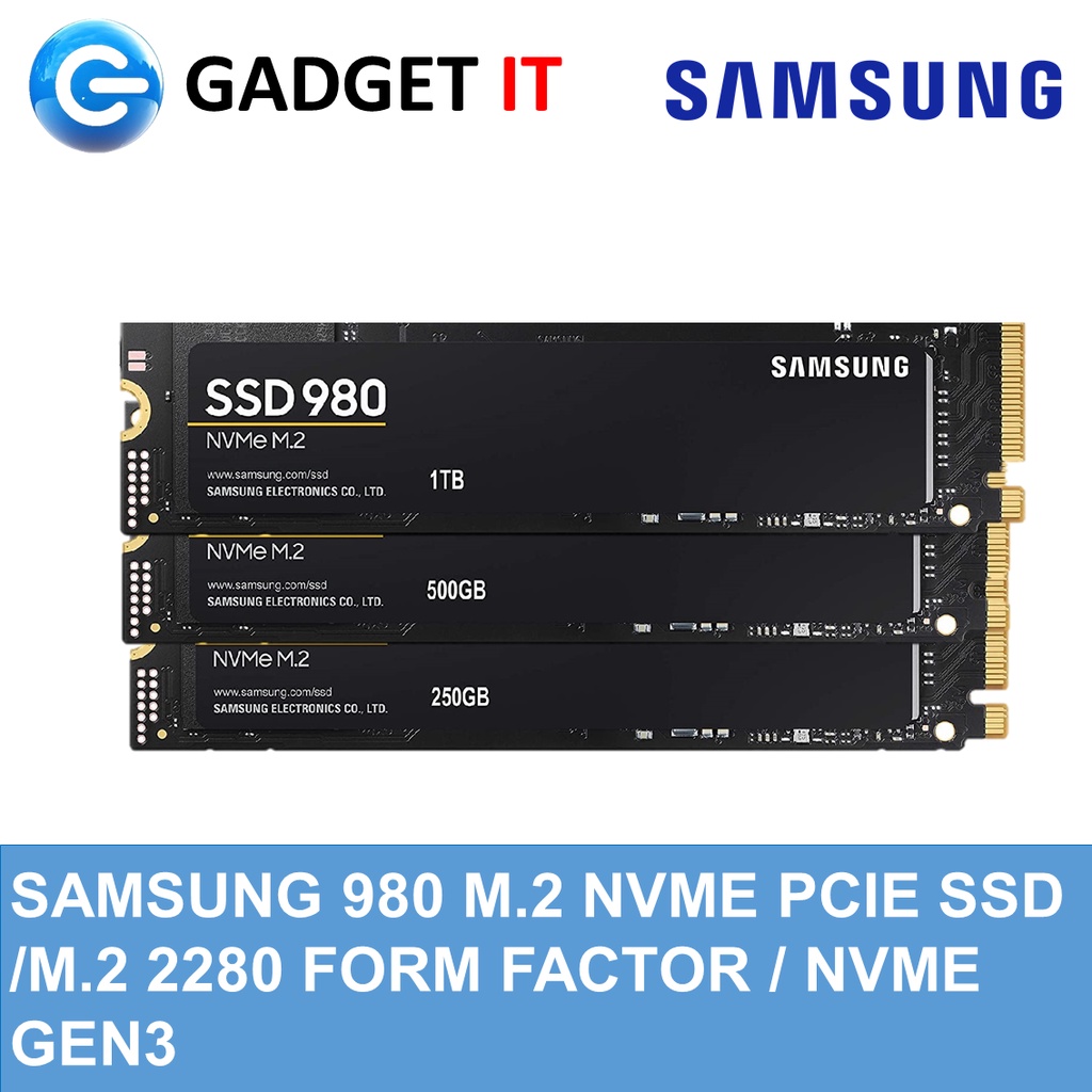 SAMSUNG SSD 980 M.2 NVME PCIE SSD 250GB / 500GB / 1TB SSD/ M.2 2280 ...