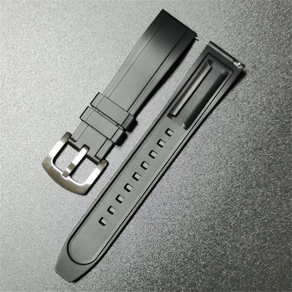 Rubber Watch Strap 20mm 22mm Watchband Wristband With Quick Release ...