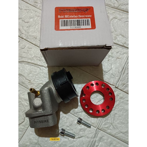 PITSBIKE RACING CARB MIO MANIFOLD 28MM FLATSLIDE/ROUNDSLIDE W/ROTATOR ...