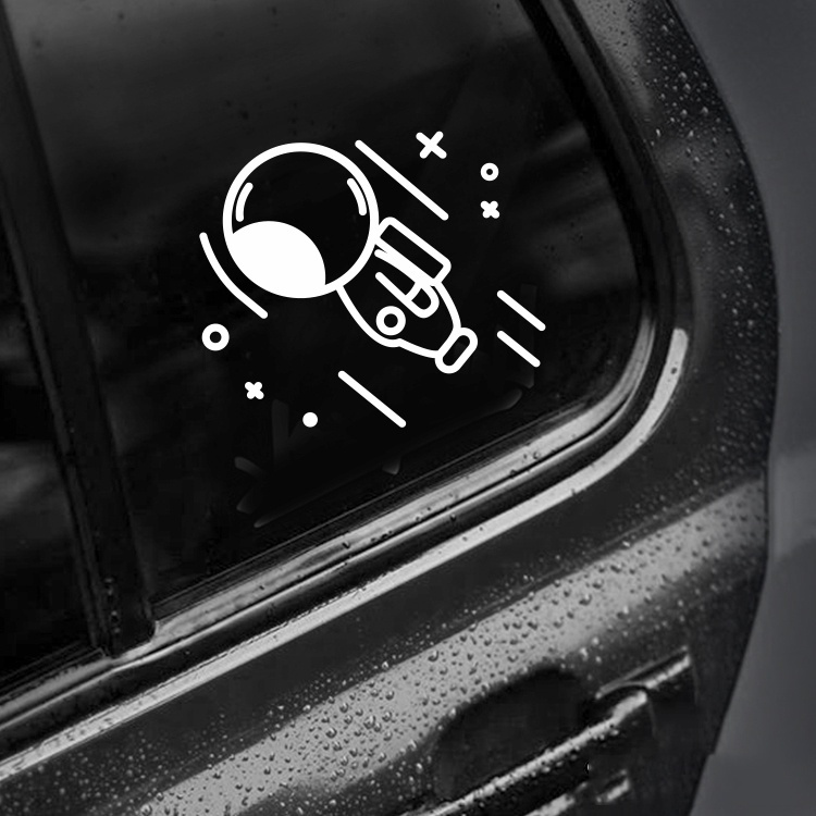 P-A269.Reflective Car Stickers Astronaut Cartoon Car Stickers Astronaut ...