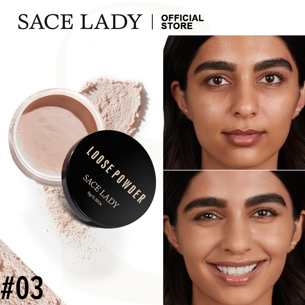 SACE LADY Face Powder Matte Finish Oil-Control Long-lasting Smooth 3 ...