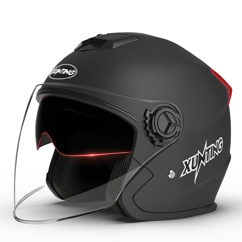 Double Mirror Open Half Face Motorcycle Helmet | Shopee Philippines