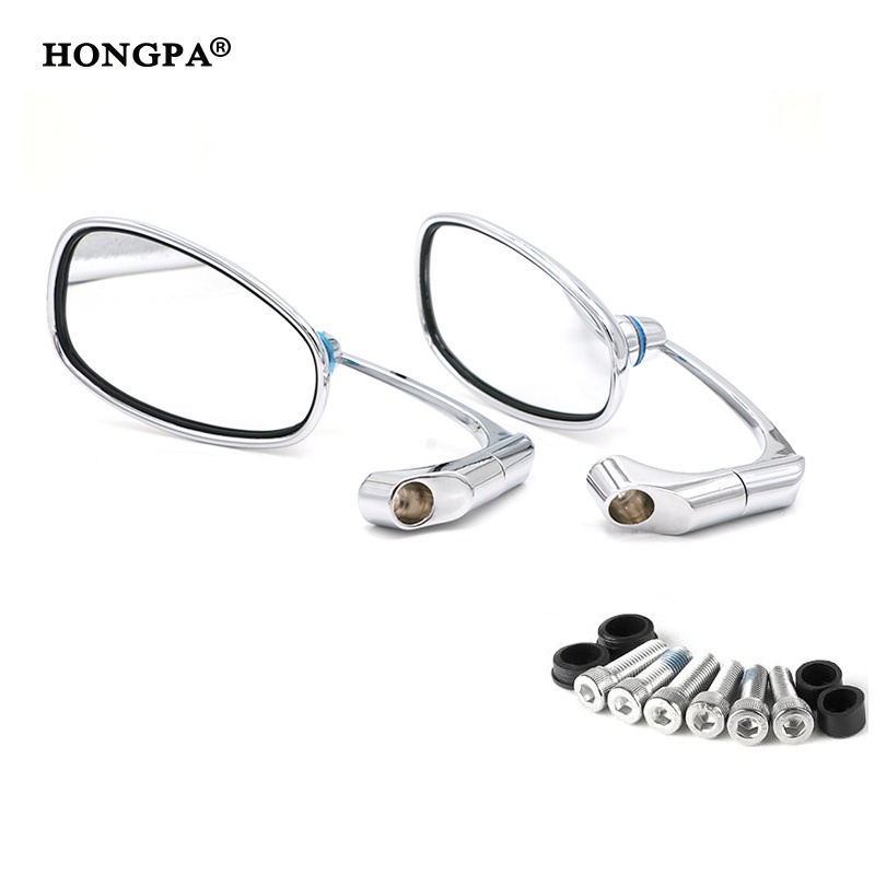 Motorcycle Classic Side Mirror Motorcycles Scooters Oval Rearview ...
