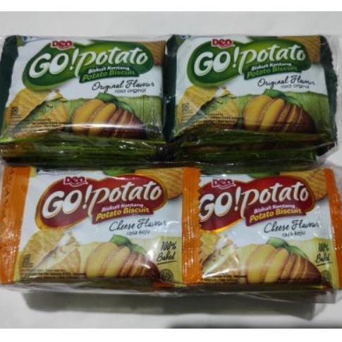 Go Potato Renceng Potato Biscuits Contents 20 pcs | Shopee Philippines