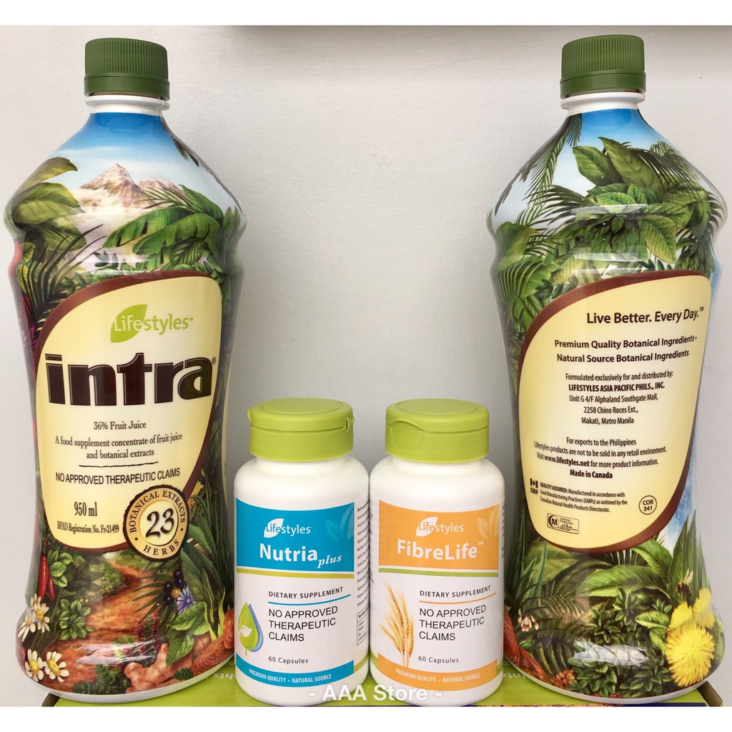2 Intra, 1 NutriaPlus & 1 FibreLife Made in Canada🇨🇦 by Lifestyles™ at ...