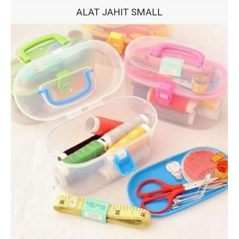 H206 Sewing Tool Set Box Box Thread Needle Pin Scissors Meter Complete ...