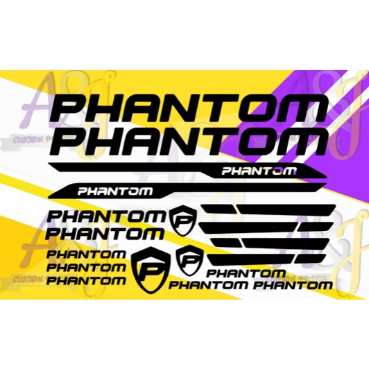 PHANTOM BICYCLE FRAME design set vinyl sticker | Shopee Philippines