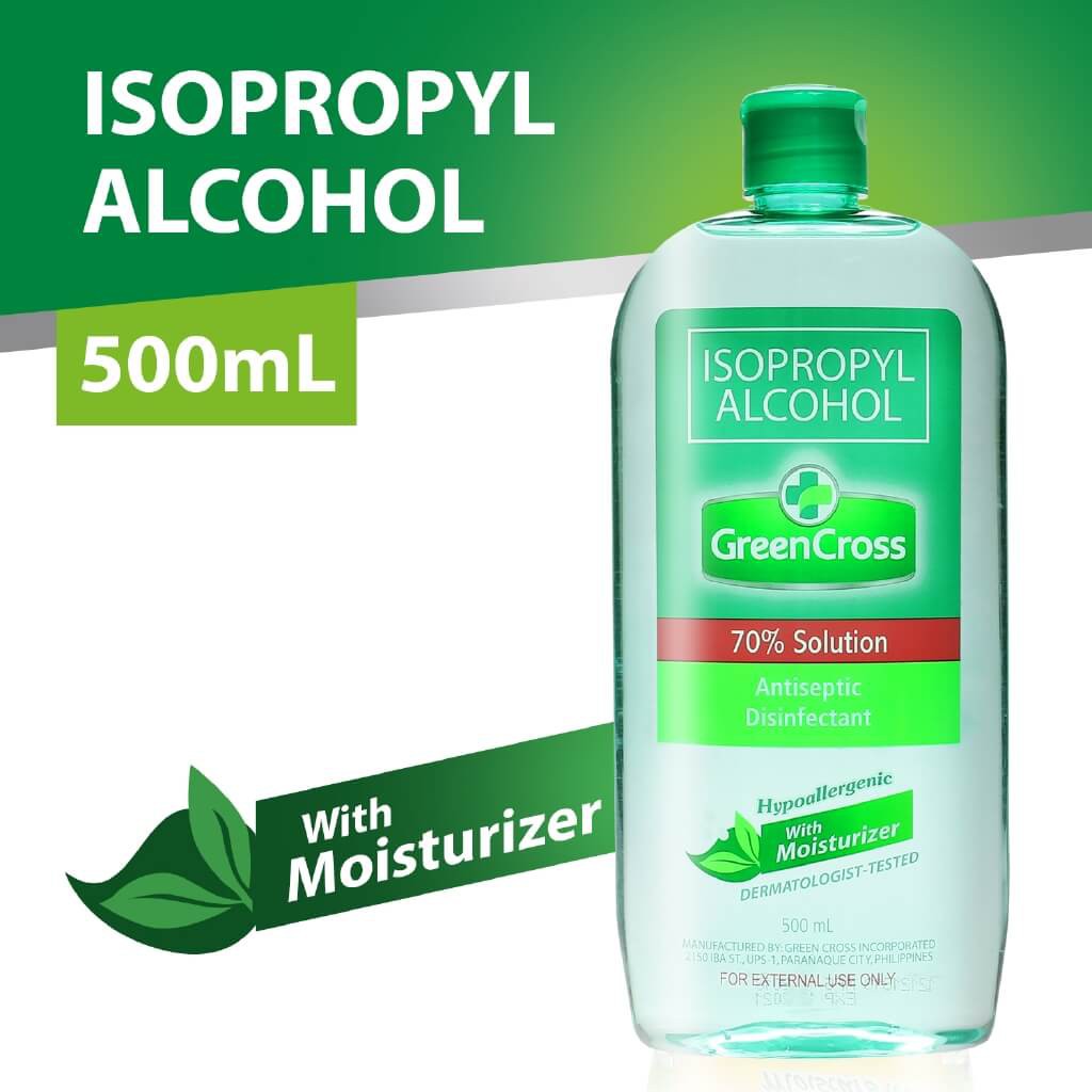 Green Cross Alcohol, Ethyl with Moisturizer ,500ml (Genuine) | Shopee Philippines