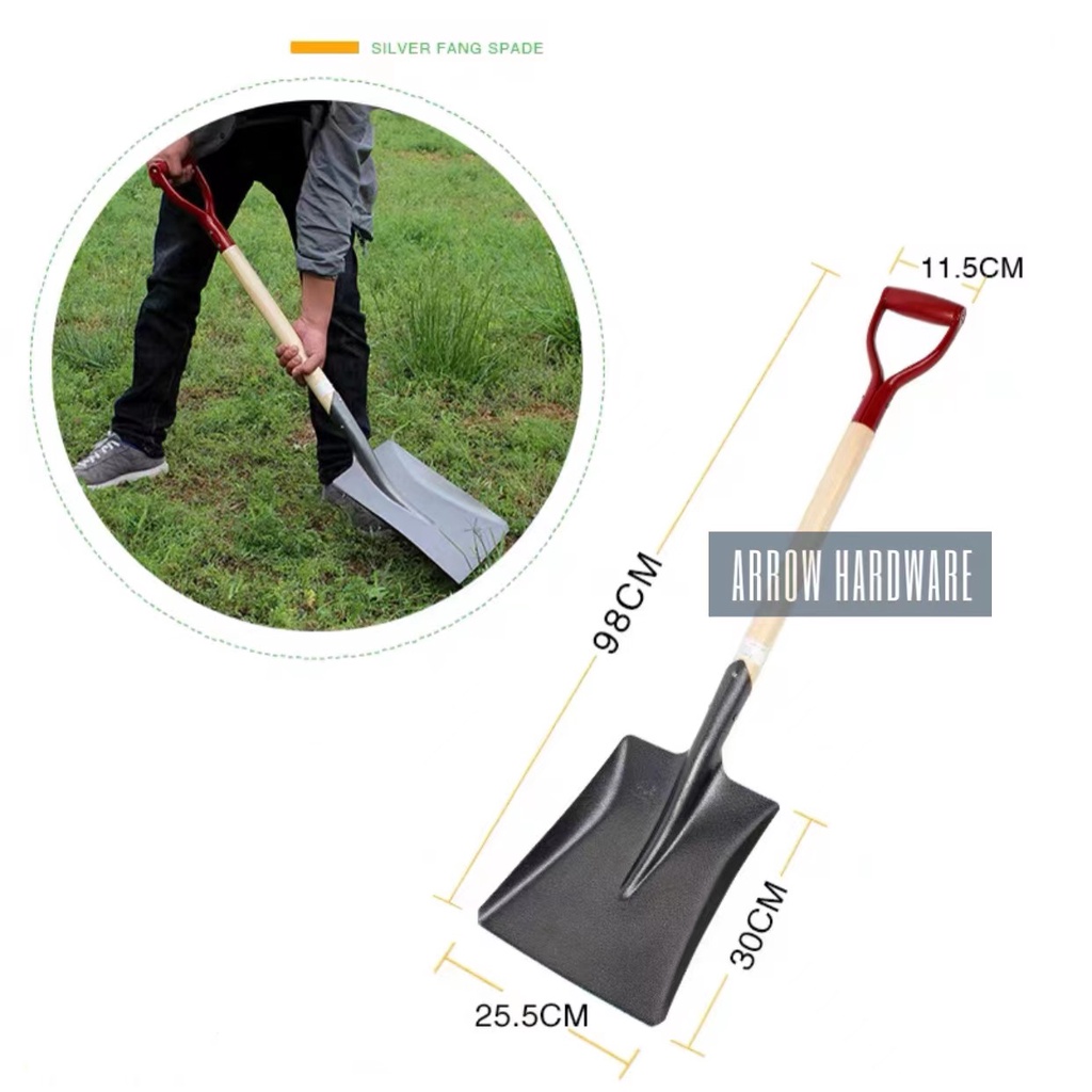 Piggy Spade Shovel with Wooden Handle | Shopee Philippines