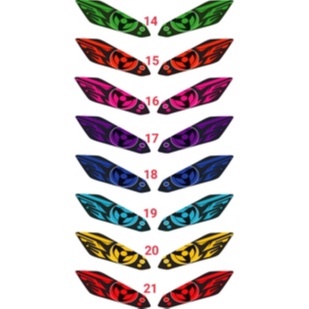 SMASH 115 WINKER EYE STICKER /TRANSPARENT/TRANSLUCENT VINYL LAMINATED ...