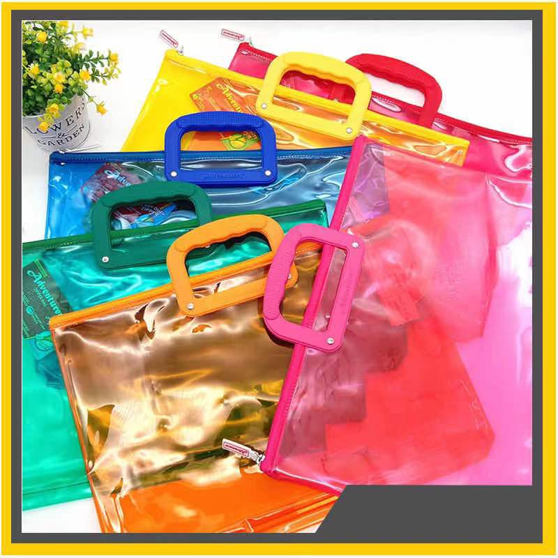 Plastic Envelope Expandable Long Zipper Lock with Handle Documents ...