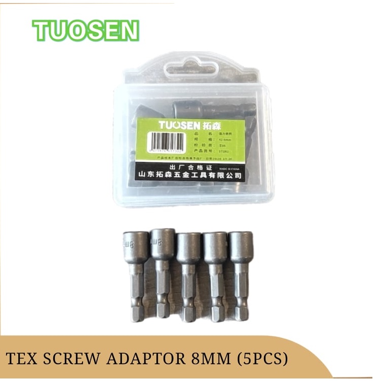 TUOSEN MAGNETIC NUT SETTER / TEX SCREW ADAPTOR / MAGNETIC NUT SOCKET ...