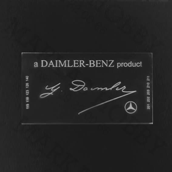 Mercedes Daimler Benz Quality Control Transparent White Stickers ...