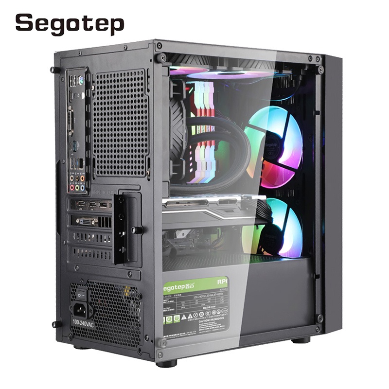 Segotep PC Case Gamer Complete Chassis Water Cooling Position / M-ATX ...