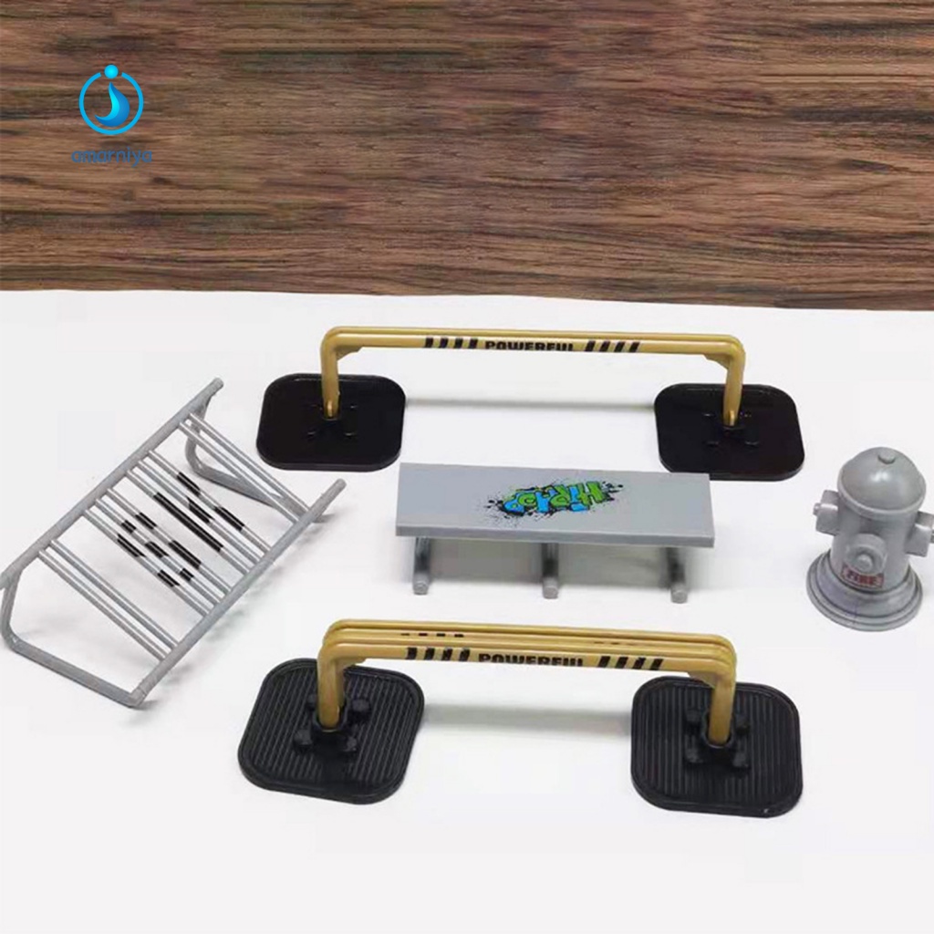 AMAR Plastic Finger Skate Park Skateboard Training Scene Props Easy ...