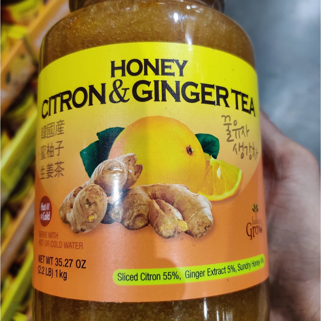 ORIGINAL HONEY CITRON & GINGER TEA (2.2 LB) 1KG PRODUCT OF KOREA ...