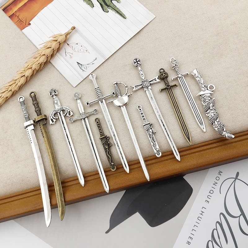 [Mixed material bag] 5 swords diy handmade accessories retro steam punk ...