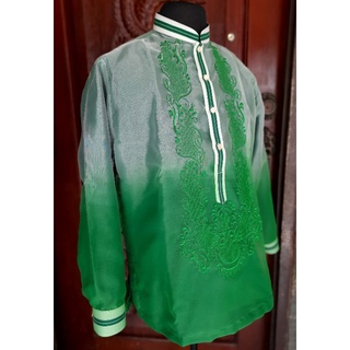 Green Monochromatic Barong Tagalog | Shopee Philippines