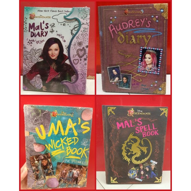 Descendants Mal's Diary,Descendants 3:Audrey's Diary,Descendants 2 Umas ...