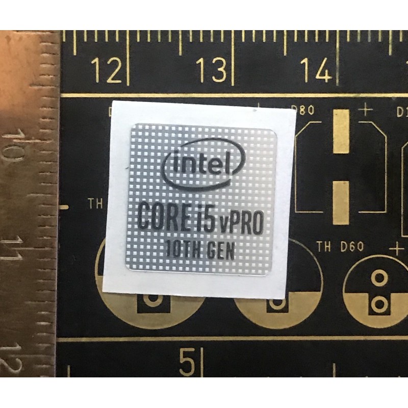 Original Core i5 vPro 10th gen 2019 logo Sticker, small size | Shopee ...