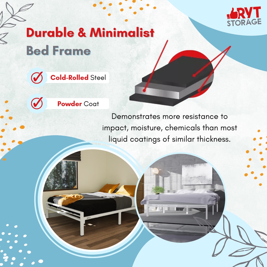 RytStorage Ben Bed Bold Series QUEEN Size Single Bed Frame (applicable ...