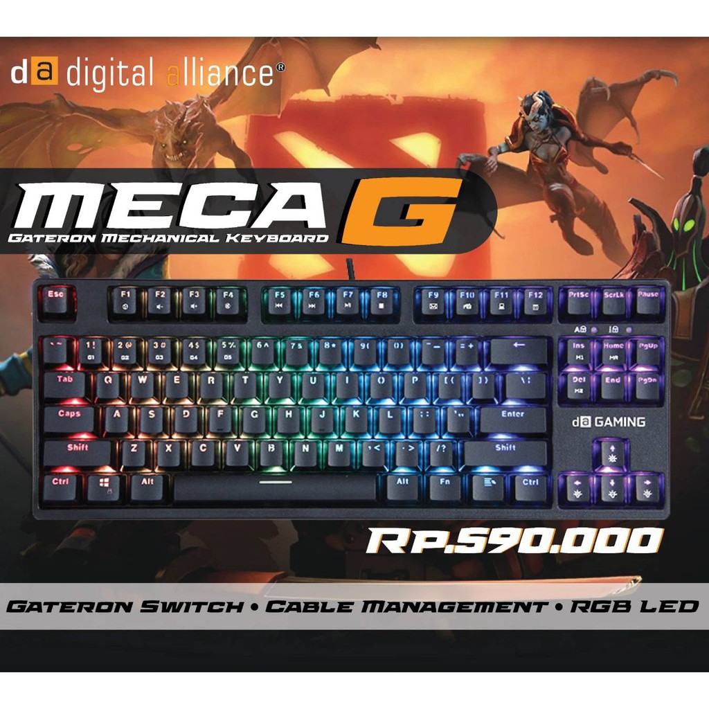 Digital Alliance Meca G 16.8m Rgb Mechanical Gaming Keyboard | Shopee ...