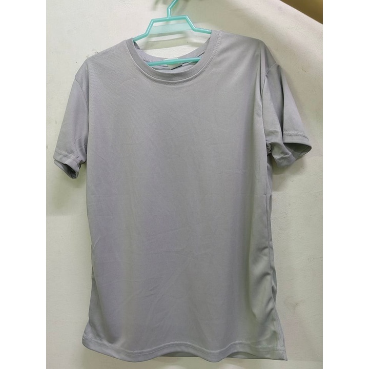 DRIFIT ASH GRAY T-SHIRT ROUND NECK PLAIN UNISEX | Shopee Philippines