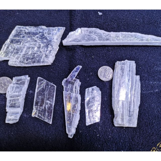 Selenite plate good luck charm natural crystal gemstone white color ...