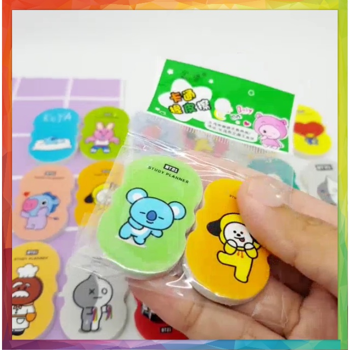 BTS MOTIF PENCIL ERASER (2PCS) | Shopee Philippines