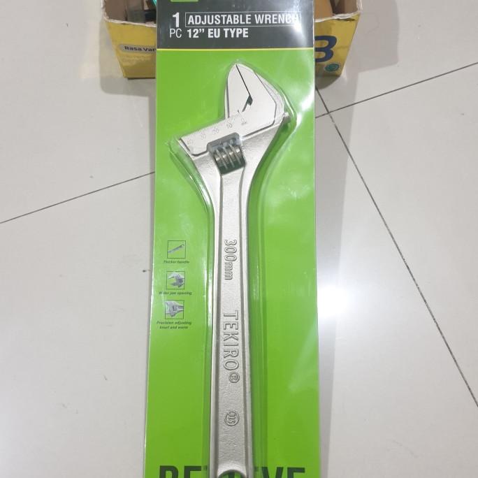 TEKIRO WRENCH 12" KUNCI BACO ADJUSTABLE WRENCH TEKIRO 12 INCH | Shopee ...