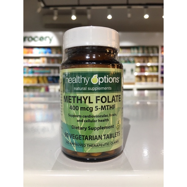 Methyl Folate 400 mcg 5-MTHF 90 Tablets Healthy Options | Shopee ...