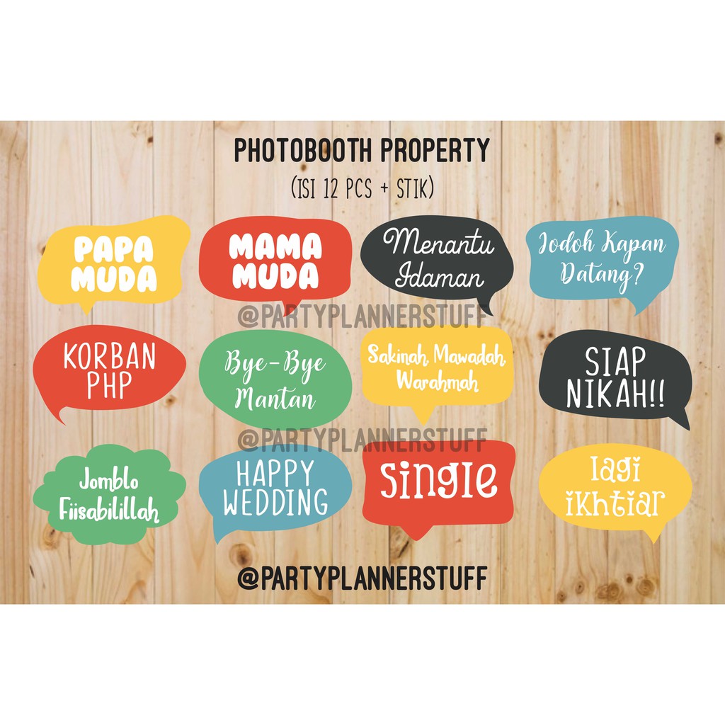 Booth props party props Accessories Photo booth wedding fun props text ...